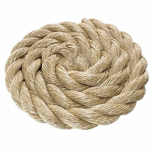 ProManila Rope – Three Strand Twisted Rope with a 1 1/2 Inch Diameter ...