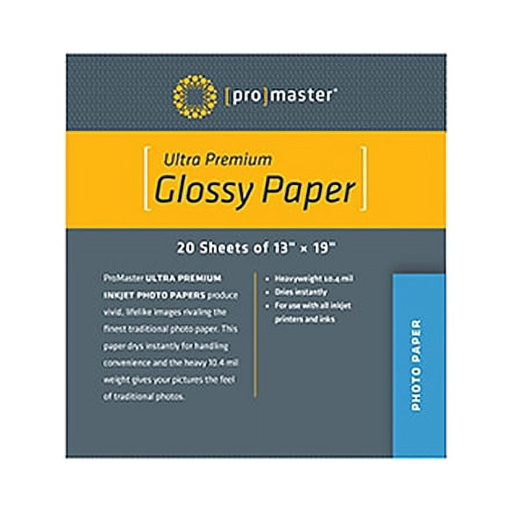 ProMaster HW Photo Glossy Inkjet Paper 13x19 inch - 20 sheet box ...