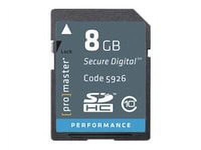 ProMaster Performance - Flash memory card - 8 GB - Class 10 - 163x ...