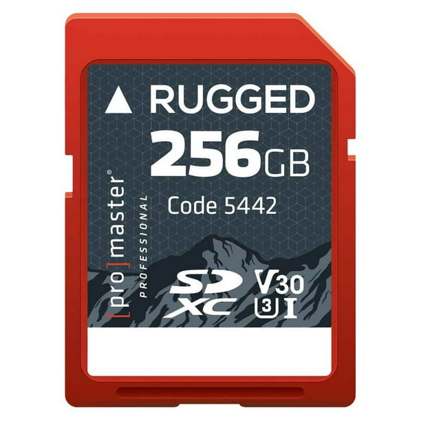 ProMaster Rugged SD Memory Card - UHS-I V30 - 256GB - Walmart Business ...