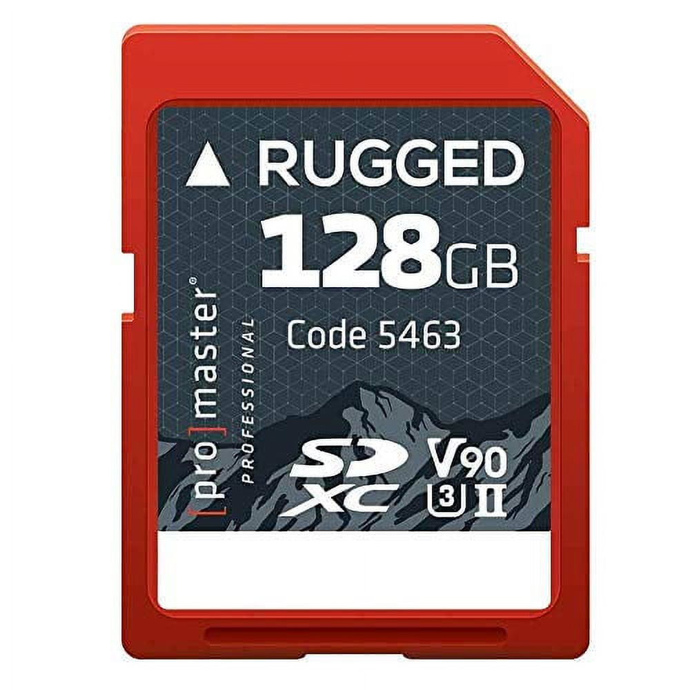 ProMaster Rugged SD Memory Card - UHS-II V90, 128GB, High Speed Video ...