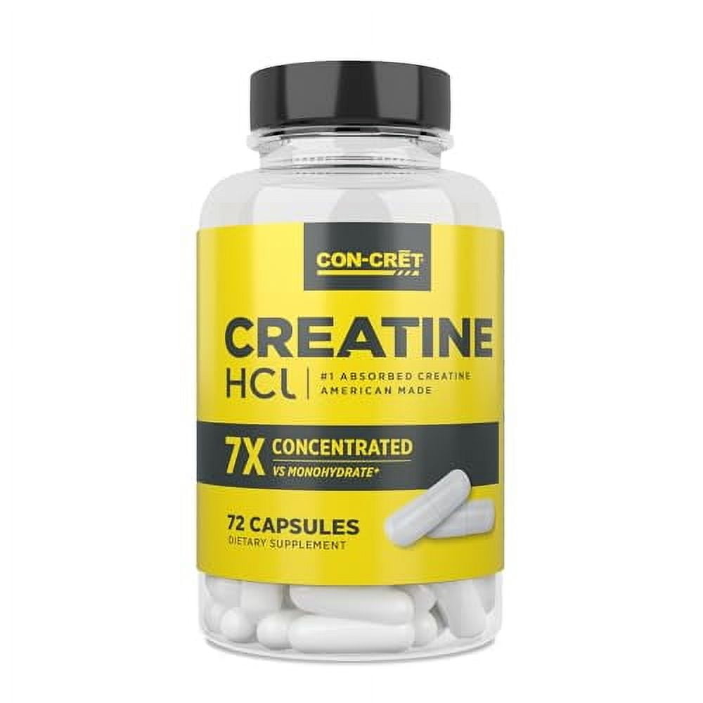 ProMera Sports CON-CRET Patented Creatine HCl Capsules 750 mg, 72 Caps ...