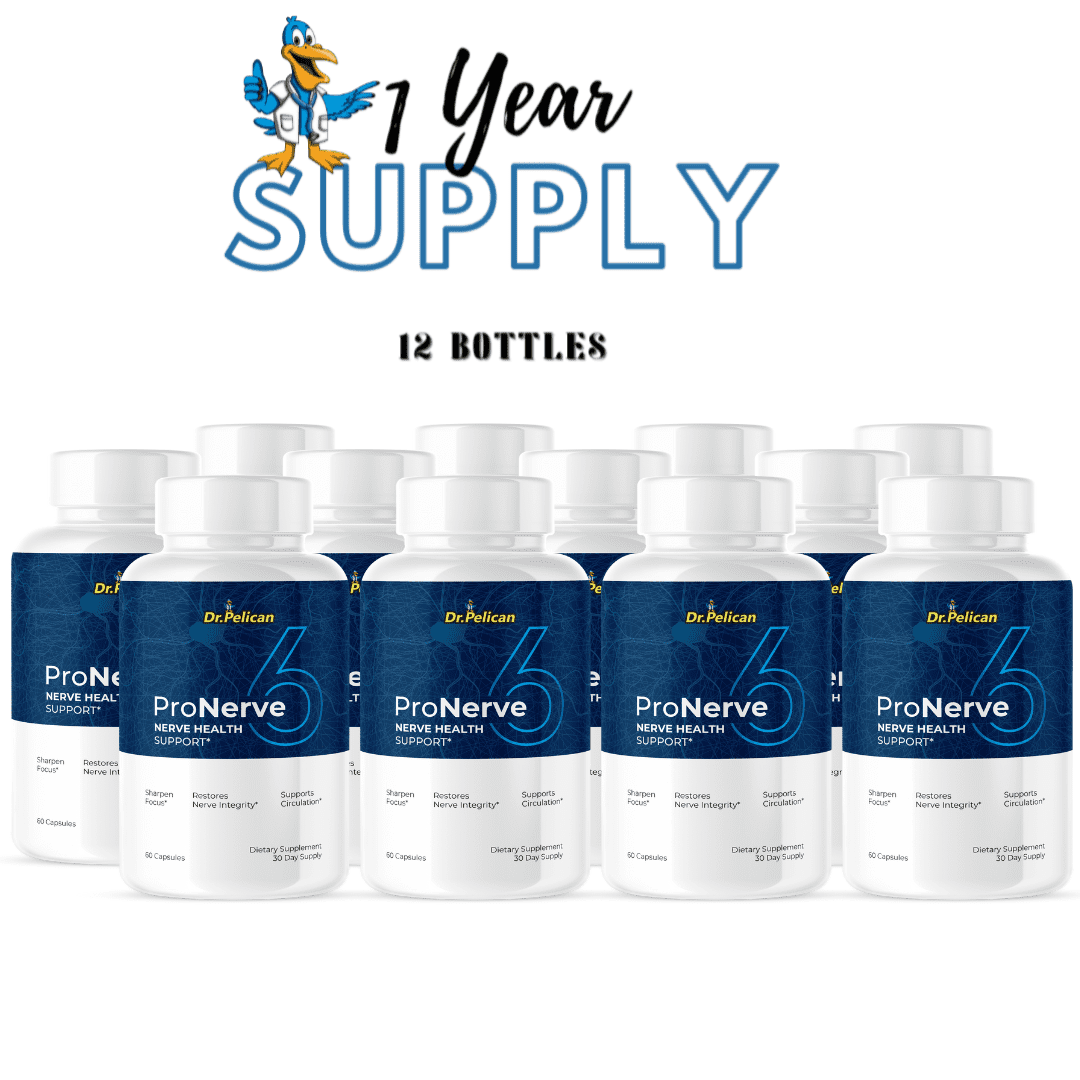 ProNerve 6 - Nerve & Brain Support- 12 Bottles- 720 Capsules - Walmart.com