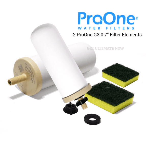 "ProOne 7"" G2.0 Carbon Filter Elements - NSF Certified, Pair ...