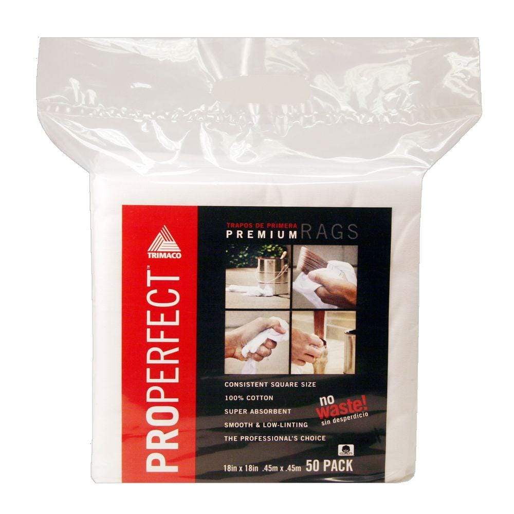 ProPerfect 18 In. X 18 In. Cotton Wipers (50-Pack Bag) - Walmart.com