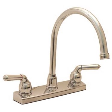 LDR Dual Handle Kitchen Faucet Without Spray, Chrome - Walmart.com