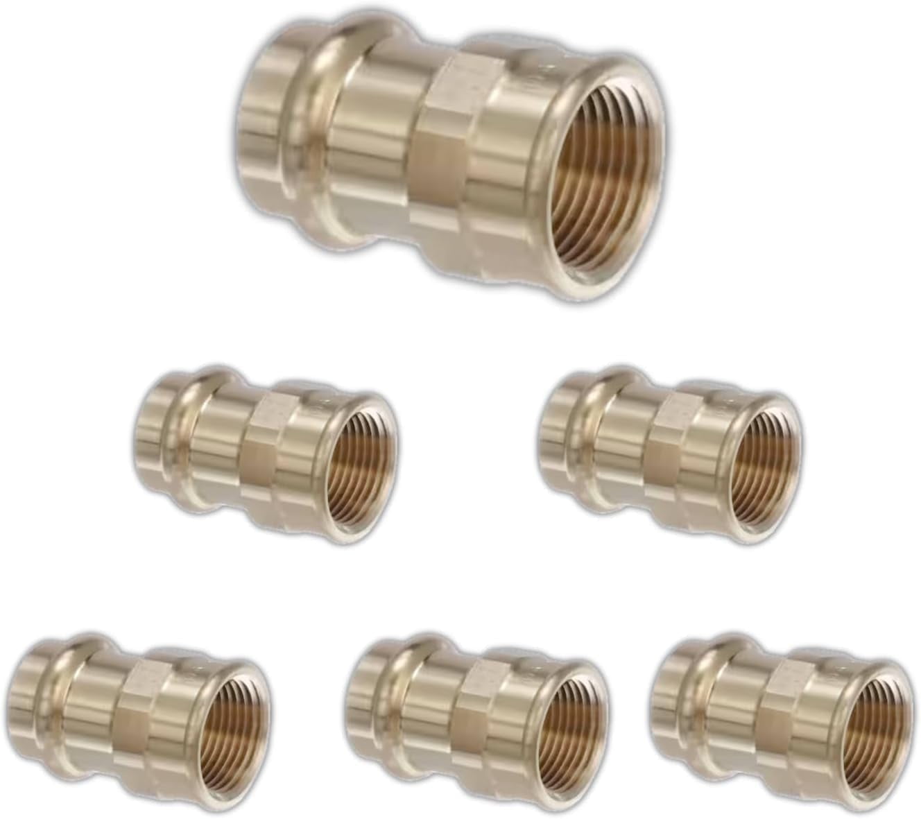 ProPress Brass Adapter 1/2" Press Fittings Adapter 1/2-inch Female NPT ...