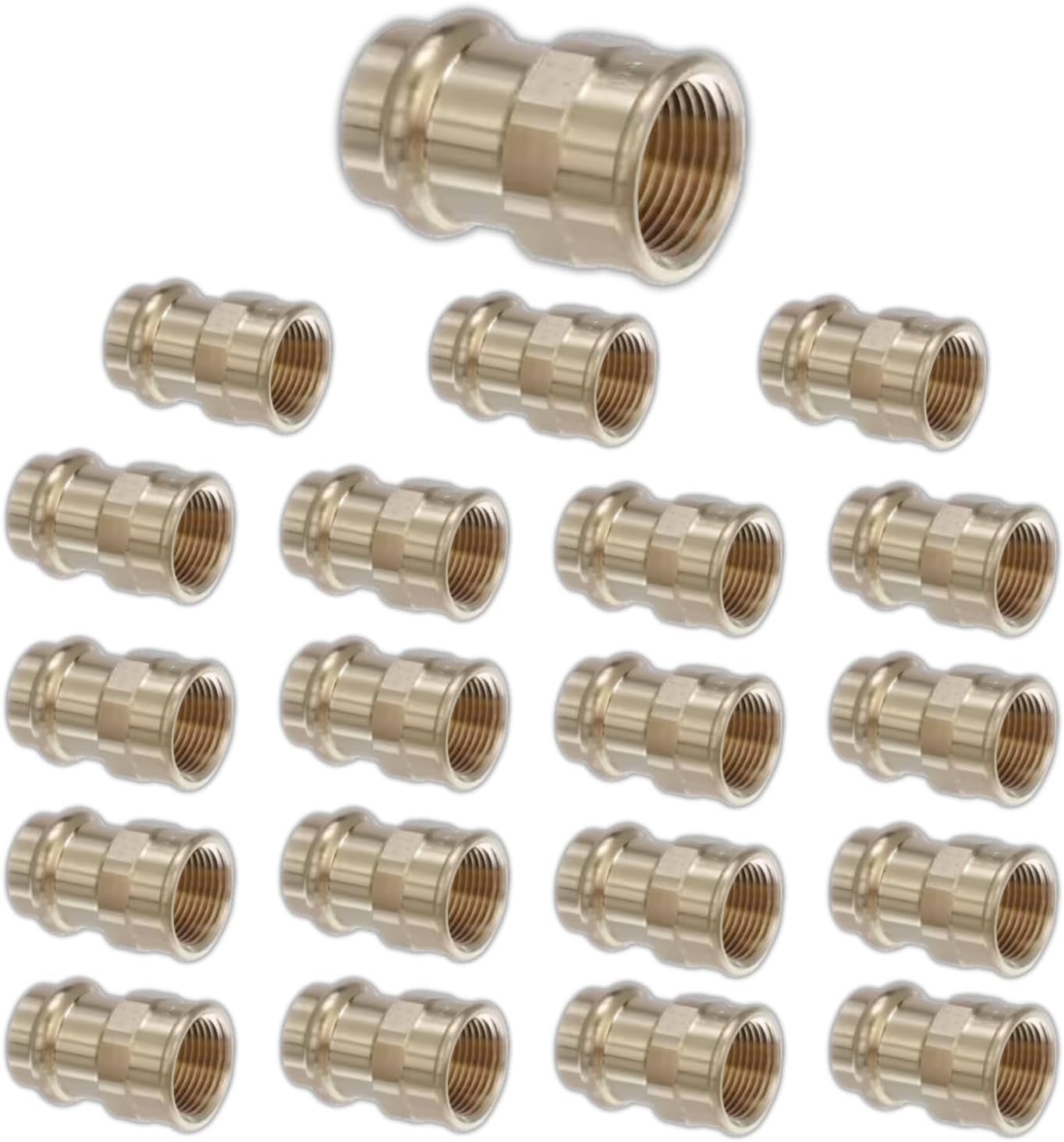 ProPress Brass Adapter 3/4" Press Fittings Adapter 3/4" Female NPT ...