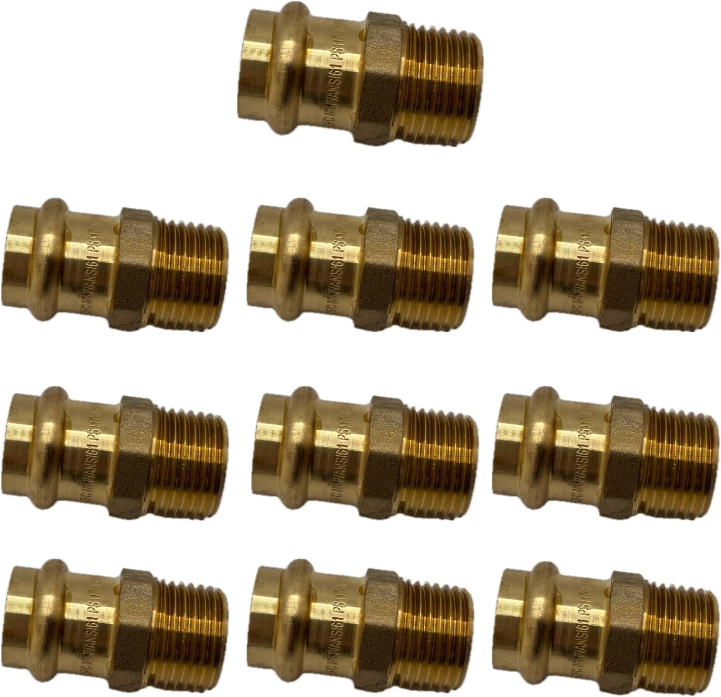 ProPress Fittings 3/4 inch Male Adapter - Press Brass Adapter Fittings ...