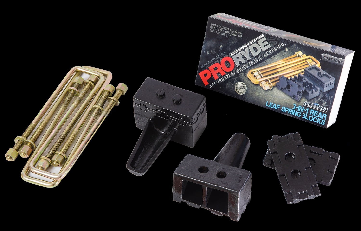 ProRYDE Suspension Systems 52-3000F SuperBlok 3 In 1 Block and U-Bolt ...