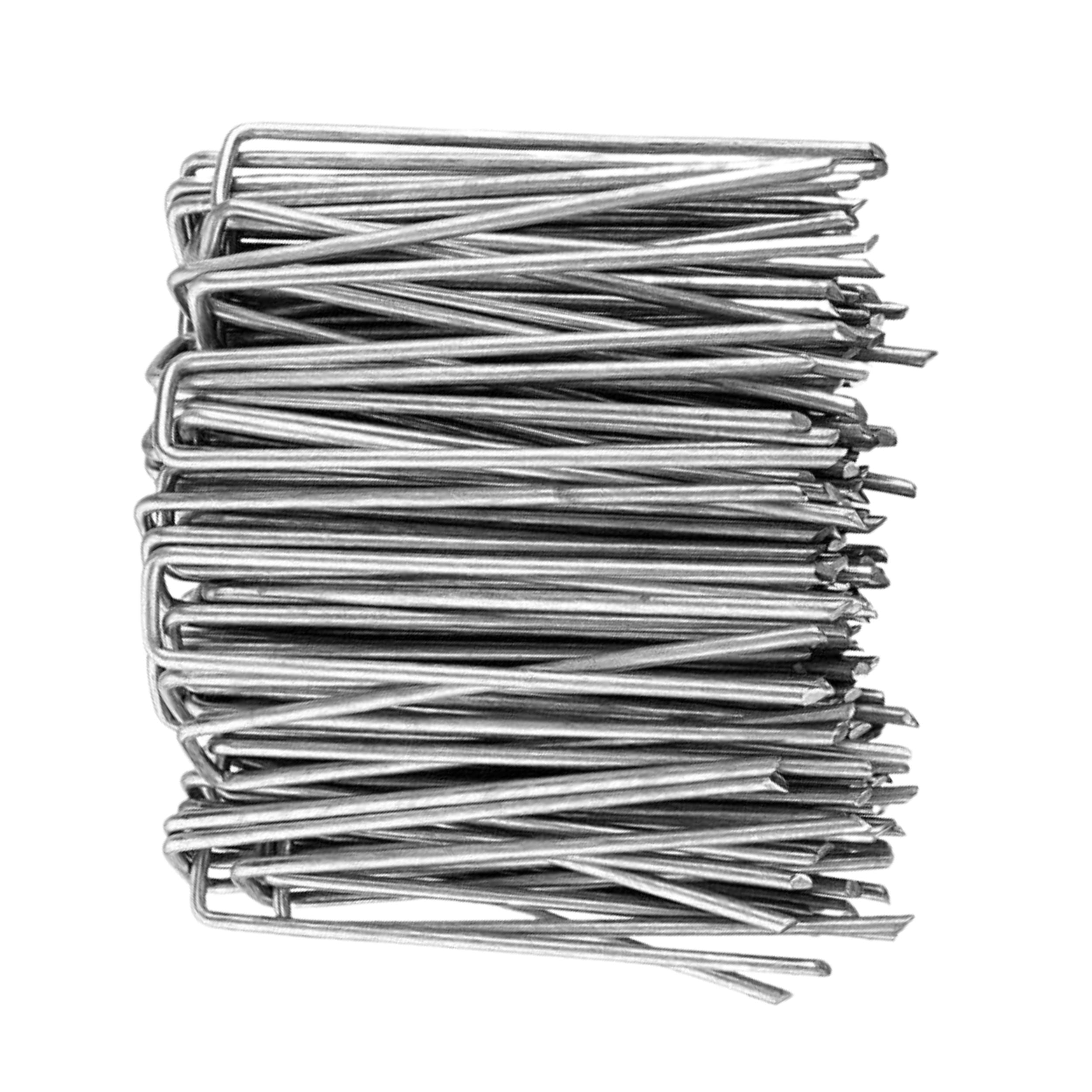 ProScapes 6" U-Shape Galvanized Landscape Staples 250 Garden Nails ...