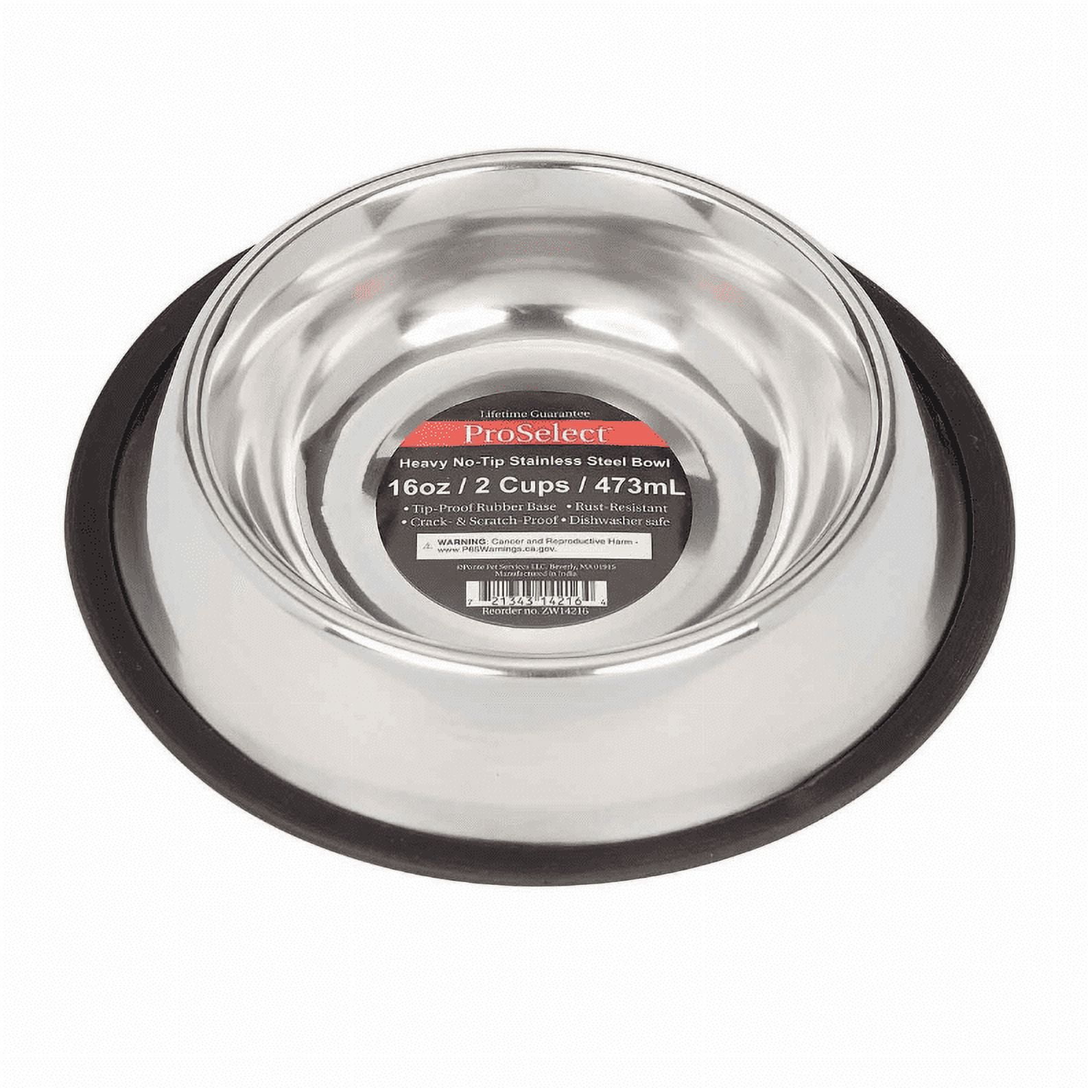 ProSelect X-Super Heavy No-Tip Mirror Pet Bowls - Walmart.com