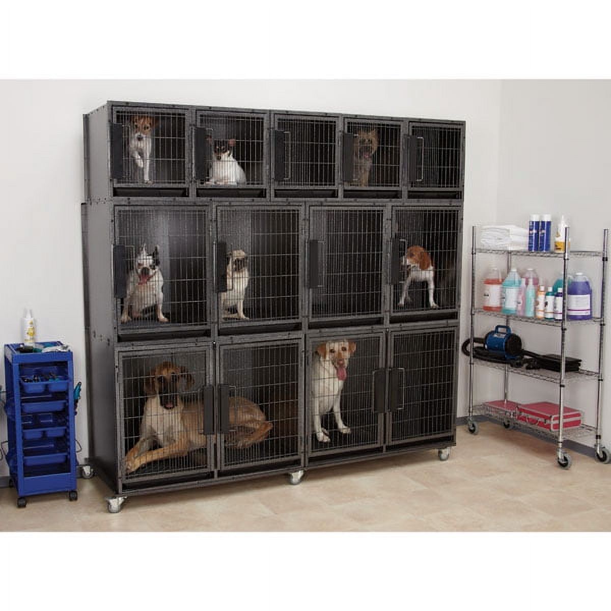 ProSelect Modular Kennel Cage 11 Unit Graphite - Walmart.com