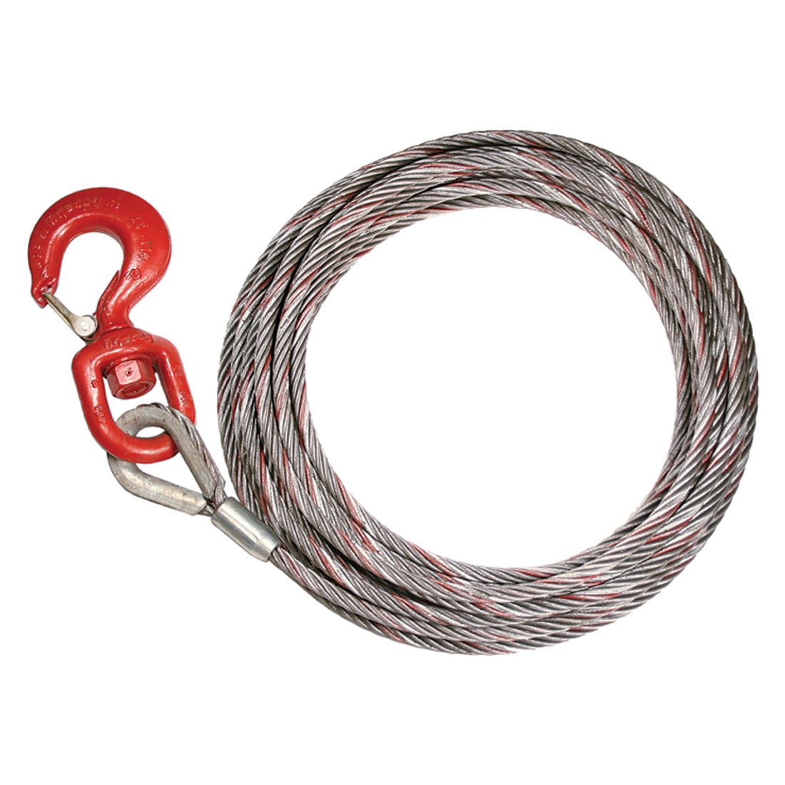 ProSeries™ Steel-Core Swivel Hook Winch Cable - 1/2" x 200' - Walmart.com