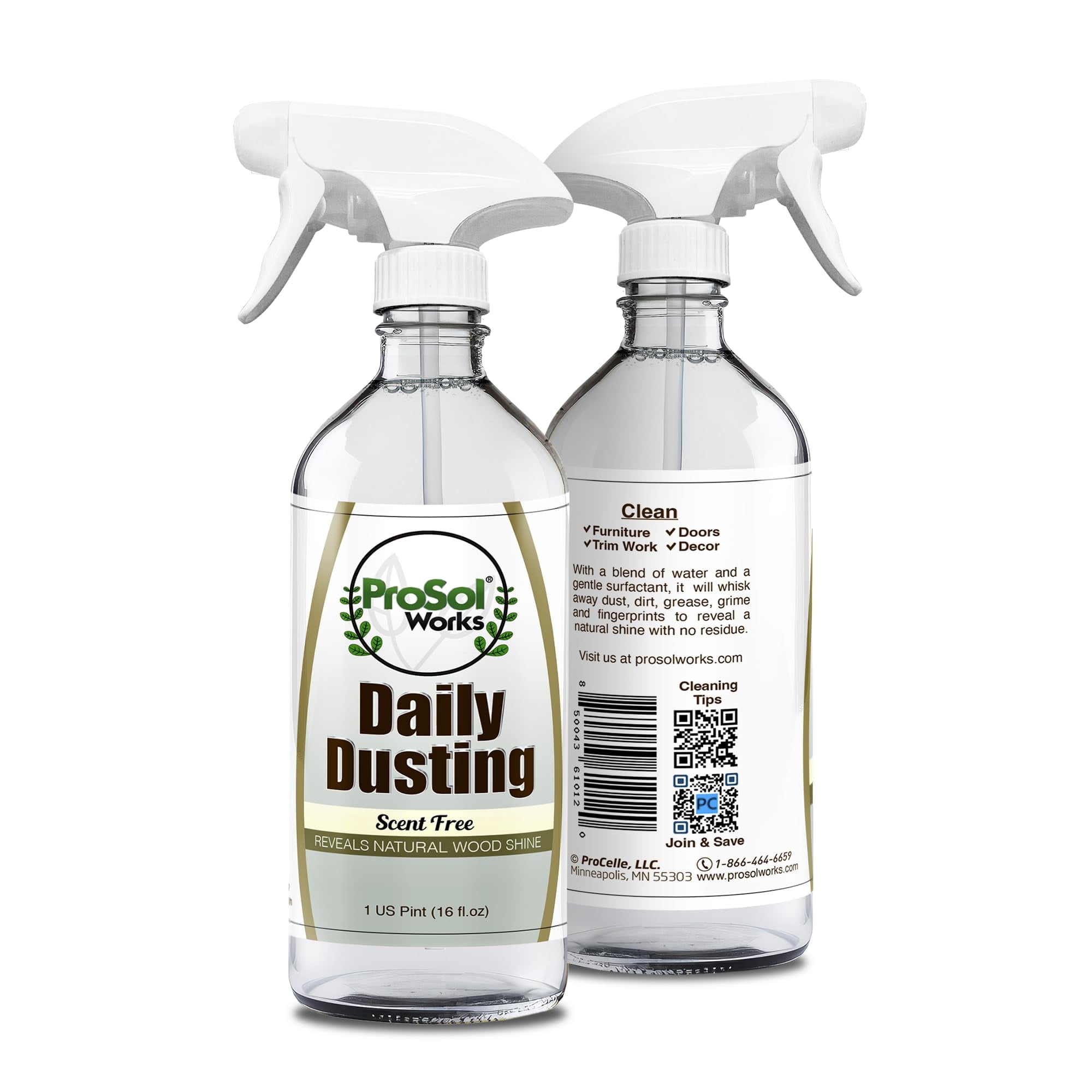 ProSol Works Daily Dusting Spray Surface Cleaner 16 oz - Cleaning Spray ...