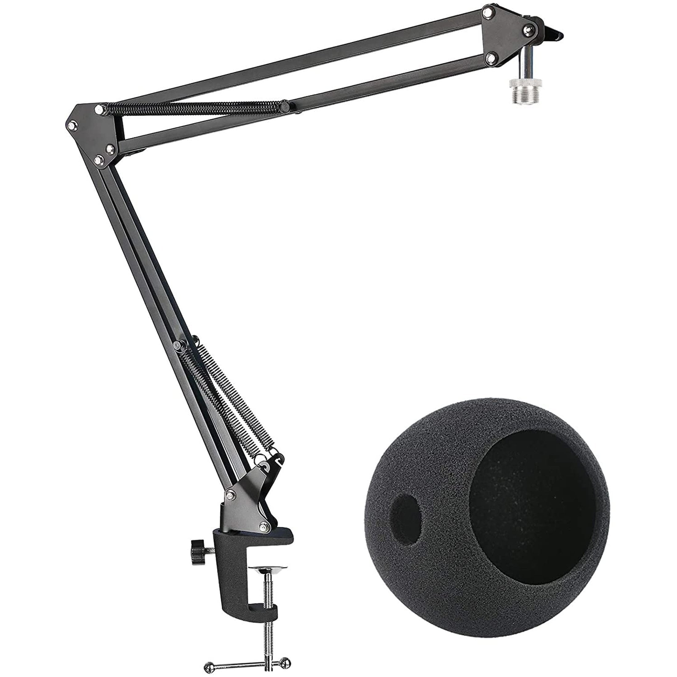 ProSound Mic Stand with Foam Windscreen and Scissor Boom Arm - Walmart.com