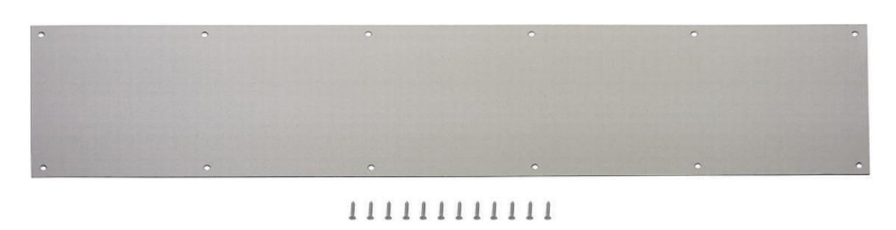 ProSource Door Kick Plate, 34x8 in, Satin Nickel, Aluminum, Interior ...