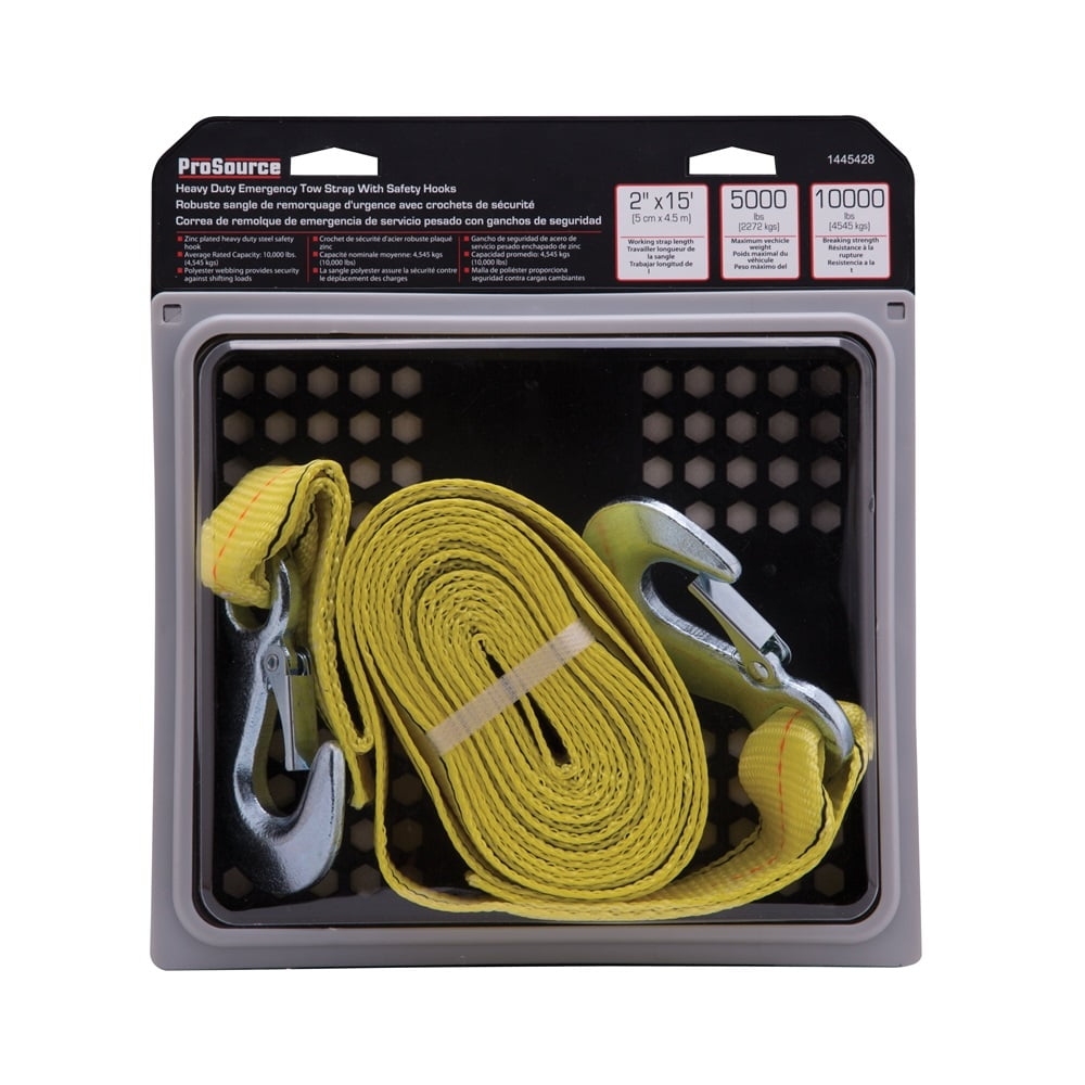 ProSource FH64061 Emergency Tow Strap, 2 Inch x 15 Feet - Walmart.com