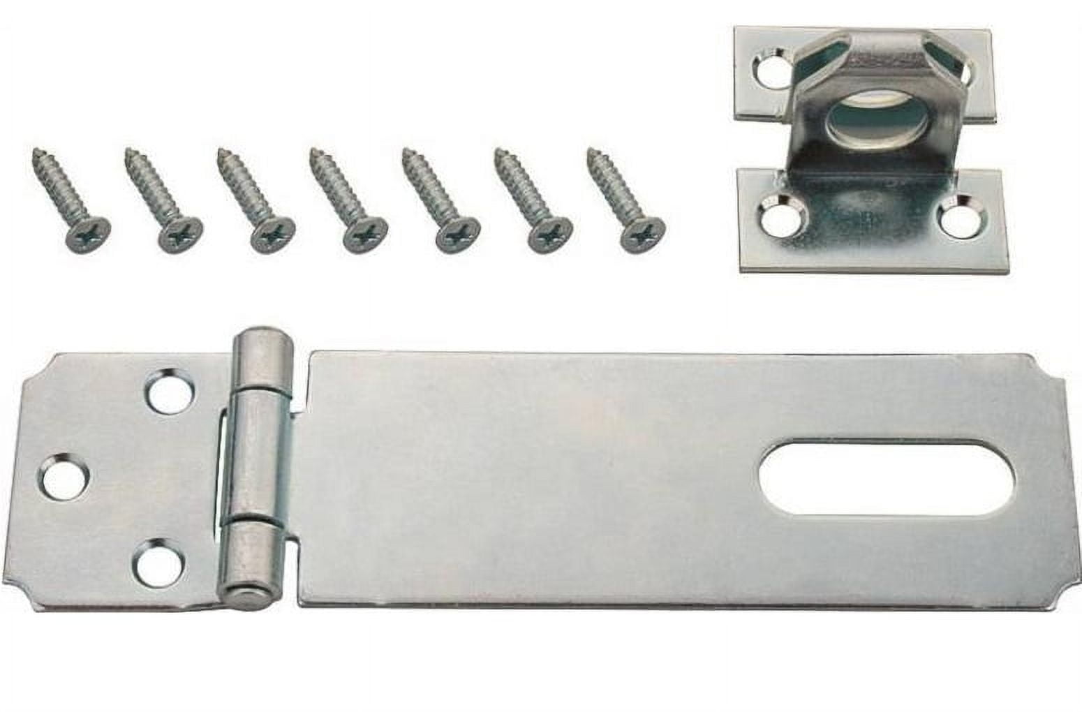 ProSource Fixed Staple Safety Hasp 4-1/2 In L Fixed Pin Steel Zinc ...