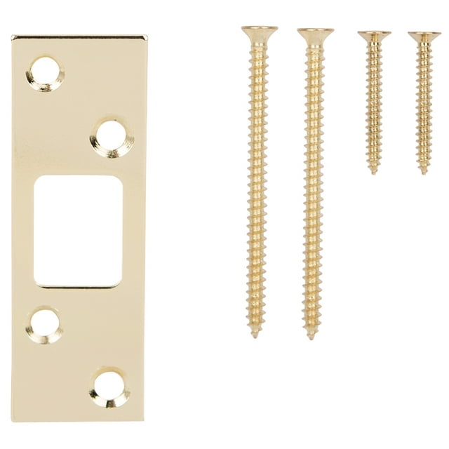 ProSource HSH-002BP-PS Security Strike, Steel, Brass, 3-5/8 in H, 1-1/4 ...