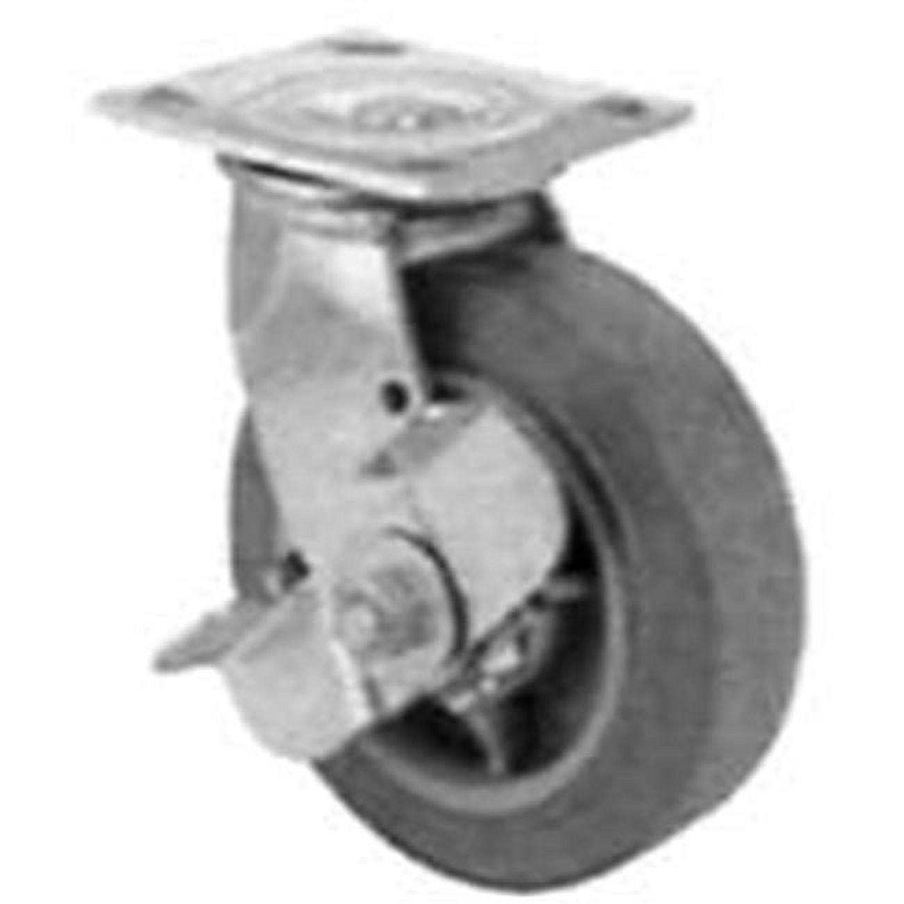 ProSource JC-T02 Swivel/Brake Caster, 4 in Dia Wheel, 2 in W Wheel ...