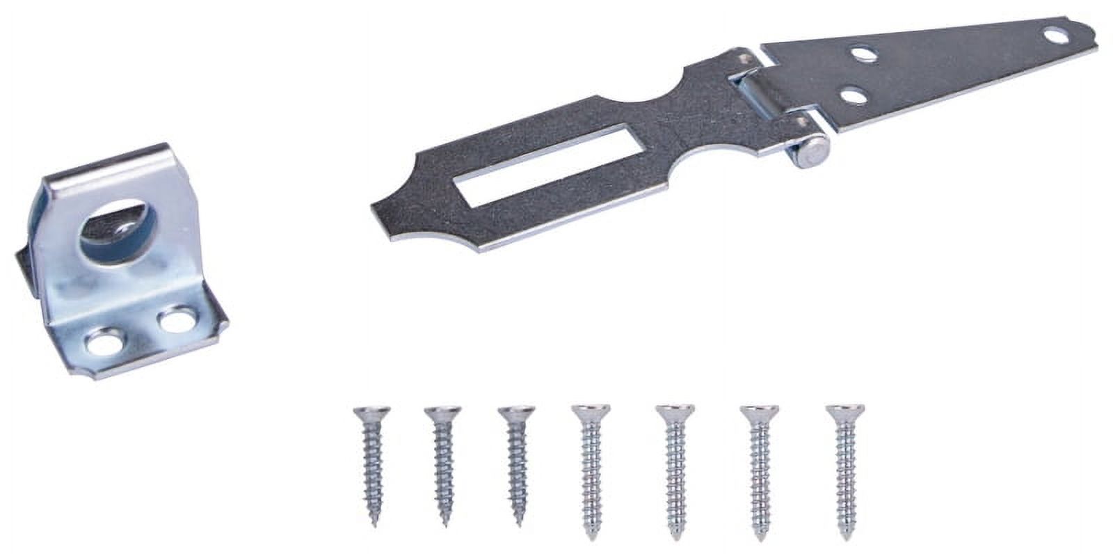 Prosource 1387539 3.5 in. Fixed Staple Riveted Hinge Safety Steel ...