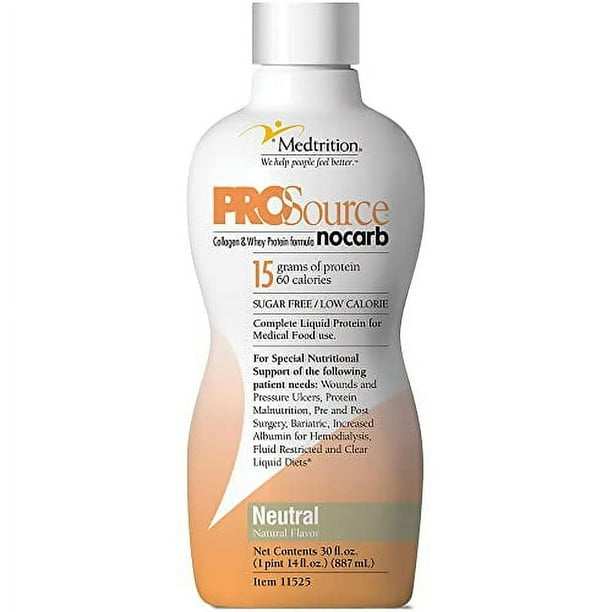 ProSource NoCarb Liquid Protein, Neutral Flavor, 30 Ounce Bottle - 1 ...