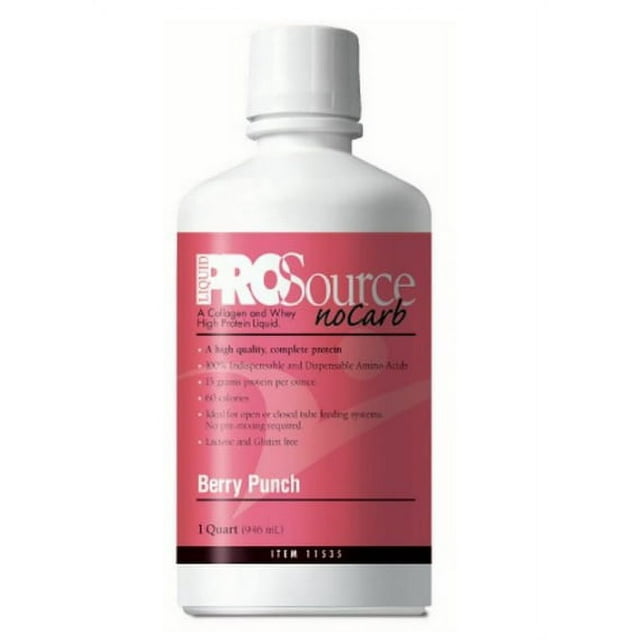 ProSource NoCarb Protein Supplement Berry Punch Flavor 32 oz. Bottle ...