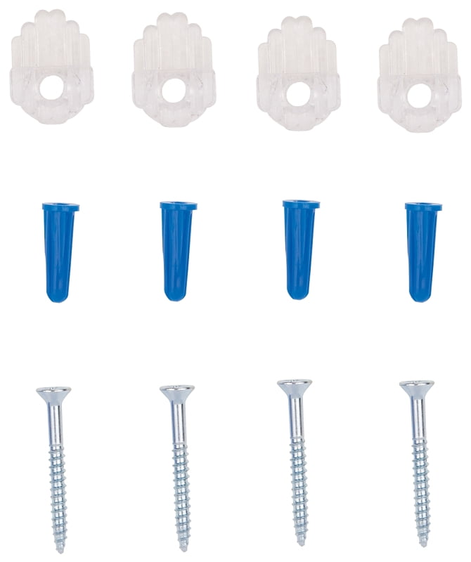 ProSource PH-121144-PS Mirror Holder, Plastic, Clear, Clear, Screw ...