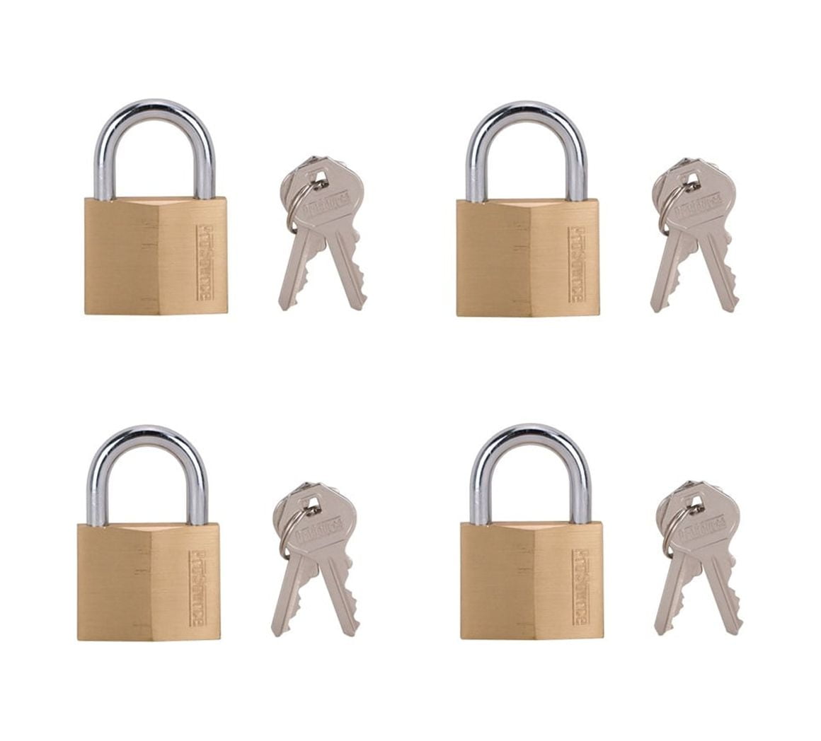 ProSource Padlock 1-1/2 In Keyed Alike 4 Pins Long Hardened Steel ...