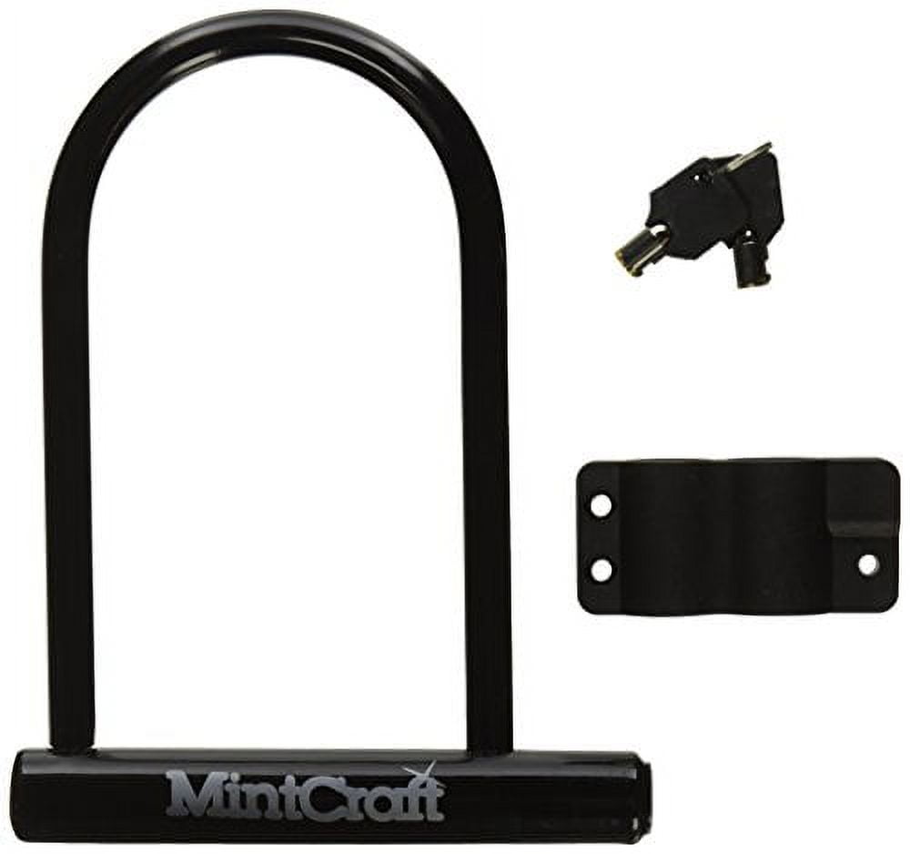 ProSource Padlock, Keyed Alike Key, U-Type Shackle, Steel Body, Black ...