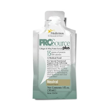 ProSource NoCarb Oral Supplement, Neutral Flavor, 1 oz. Pouch, 100 Ct ...