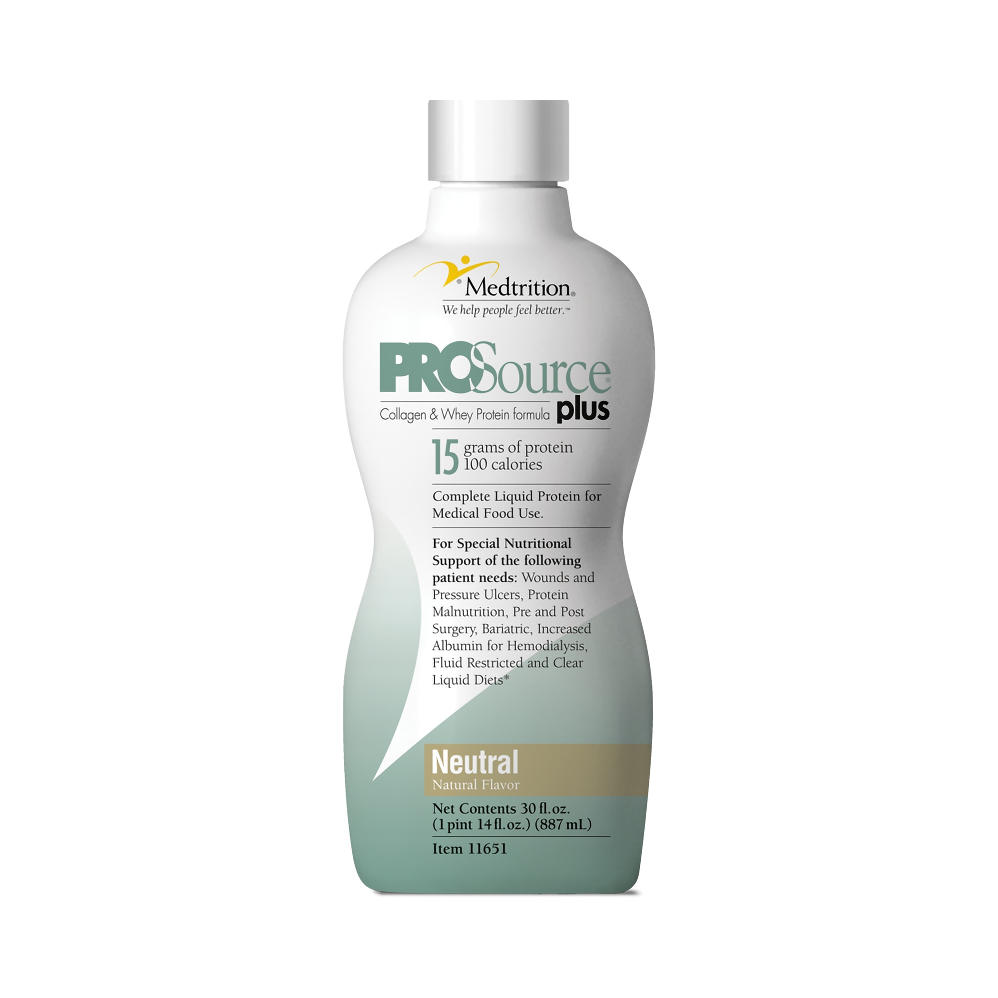 ProSource Plus Protein Supplement Unflavored 30 oz Bottle - Walmart.com