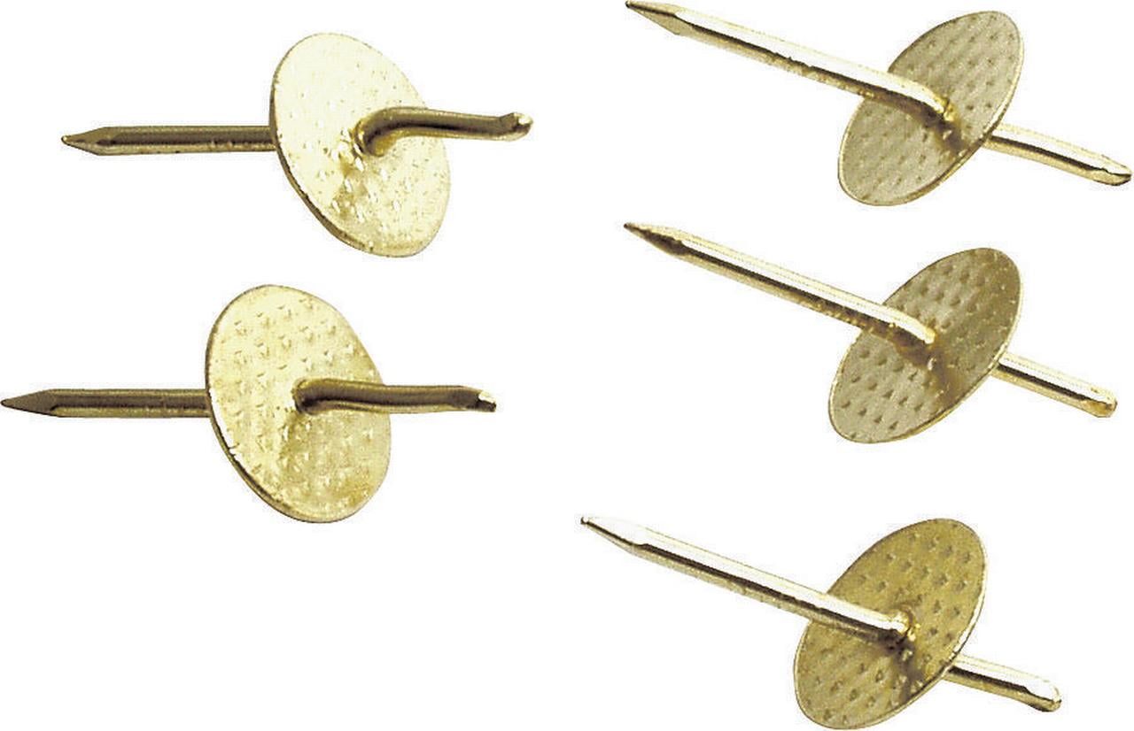 ProSource PH-122182-PS Picture Hanger, 20 lb, Steel, Polished Brass ...