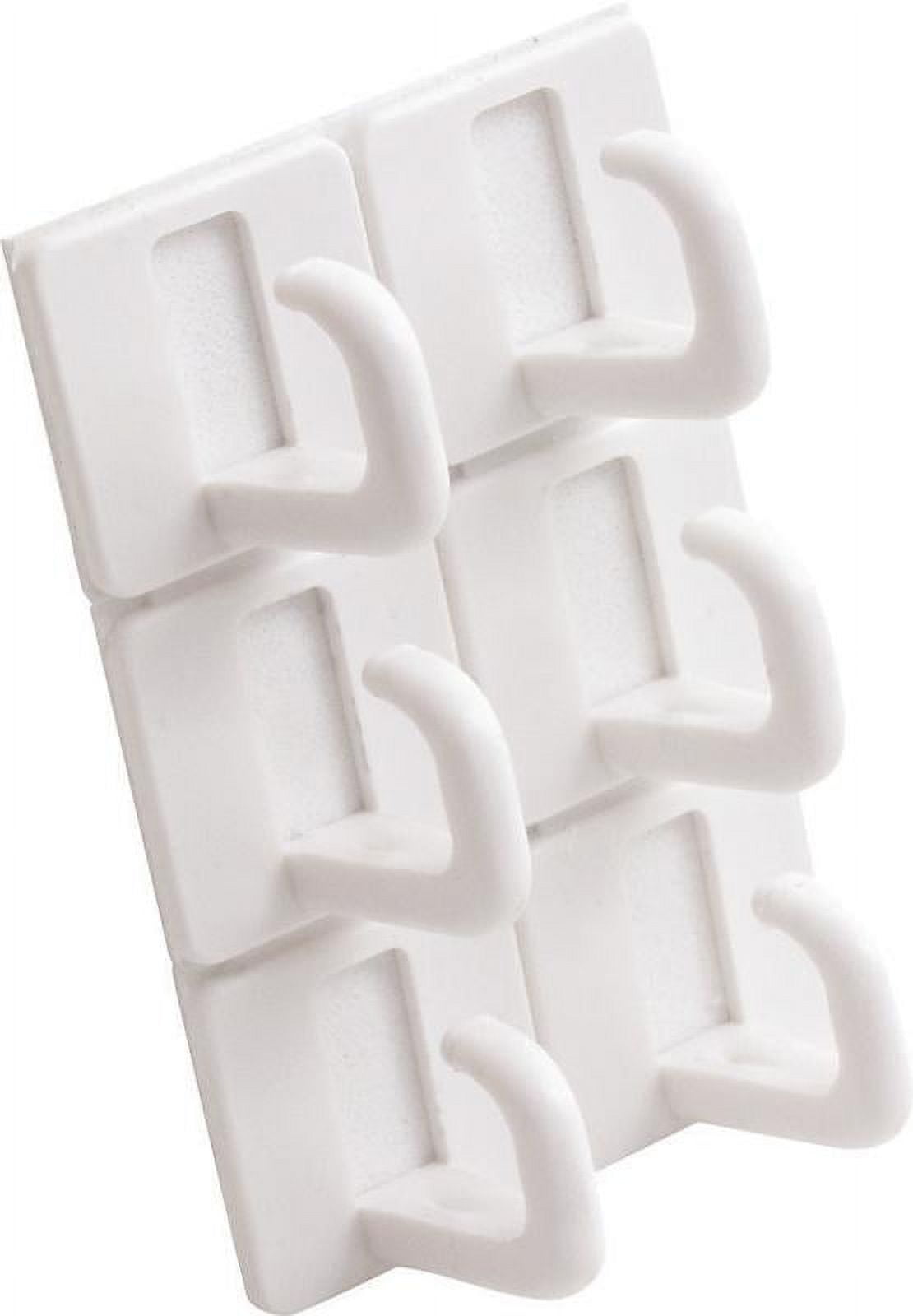 ProSource Self-Adhesive Cup Hook Plastic White - Walmart.com
