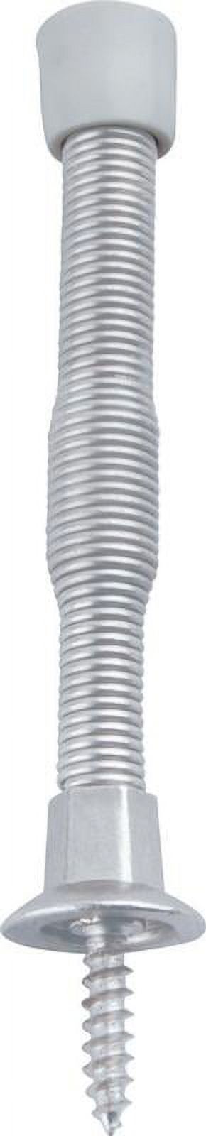 ProSource Spring Door Stop 3-3/4 In H Zinc Die-Cast White Baseboard ...