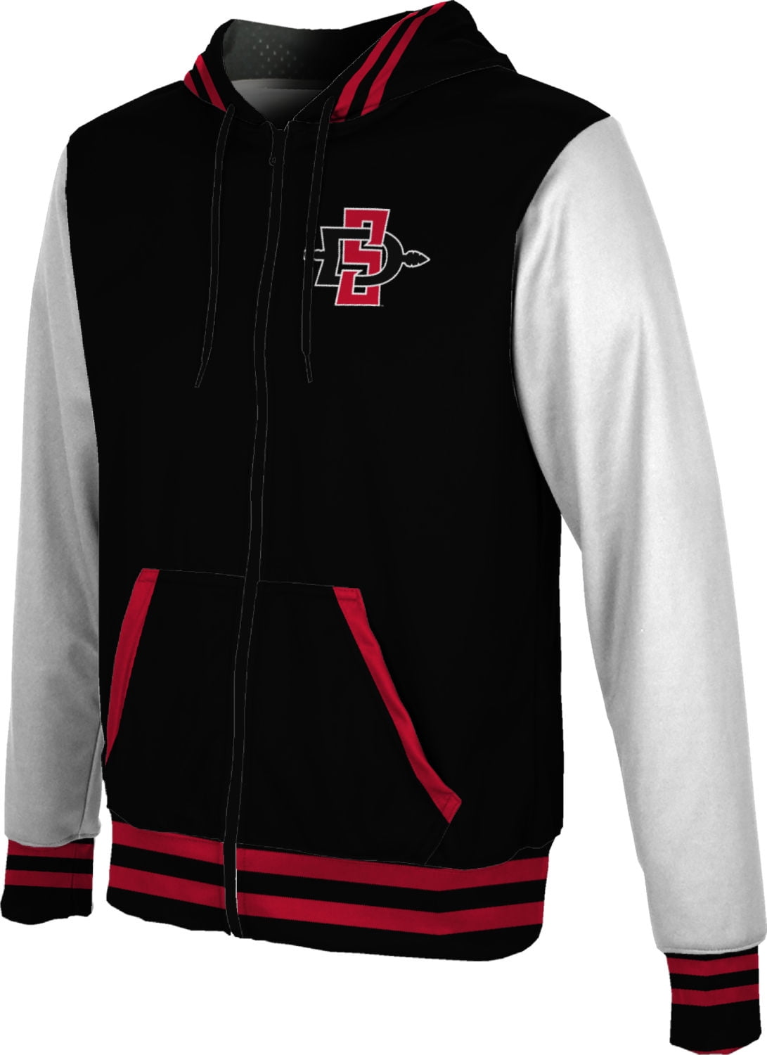 ProSphere Men's San Diego State University Letterman Fullzip Hoodie (XX ...