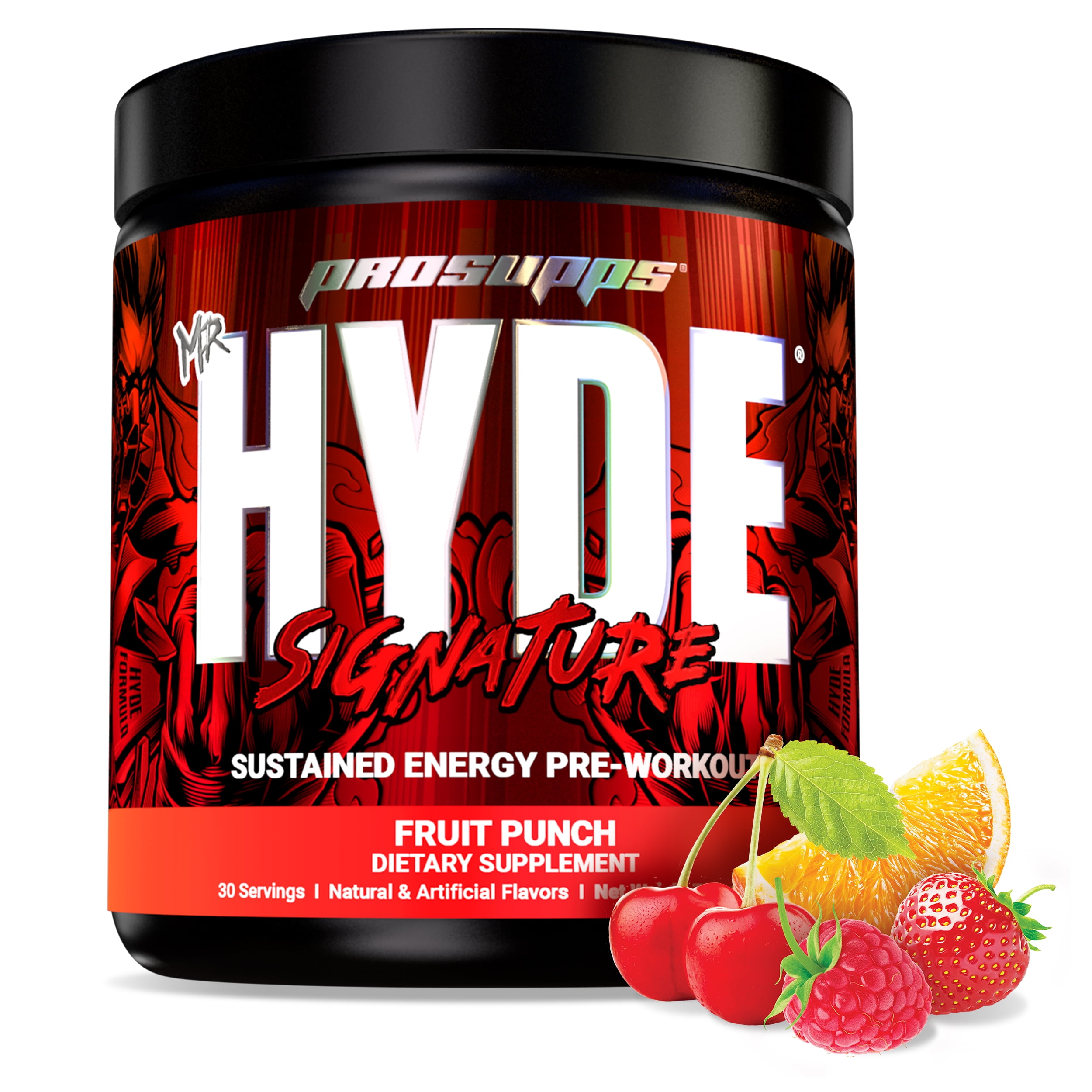 ProSupps Mr. Hyde Signature Pre-Workout Powder Fruit Punch 14.7 oz ...
