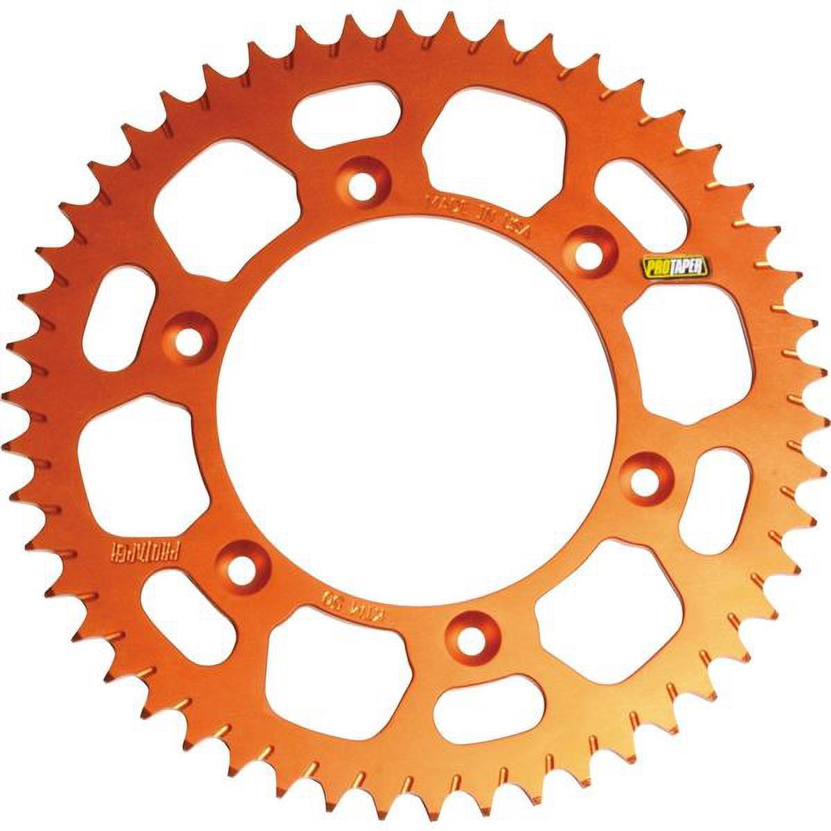 ProTaper 033400 Spec Aluminum Rear Sprocket - Orange - 50T - Walmart.com