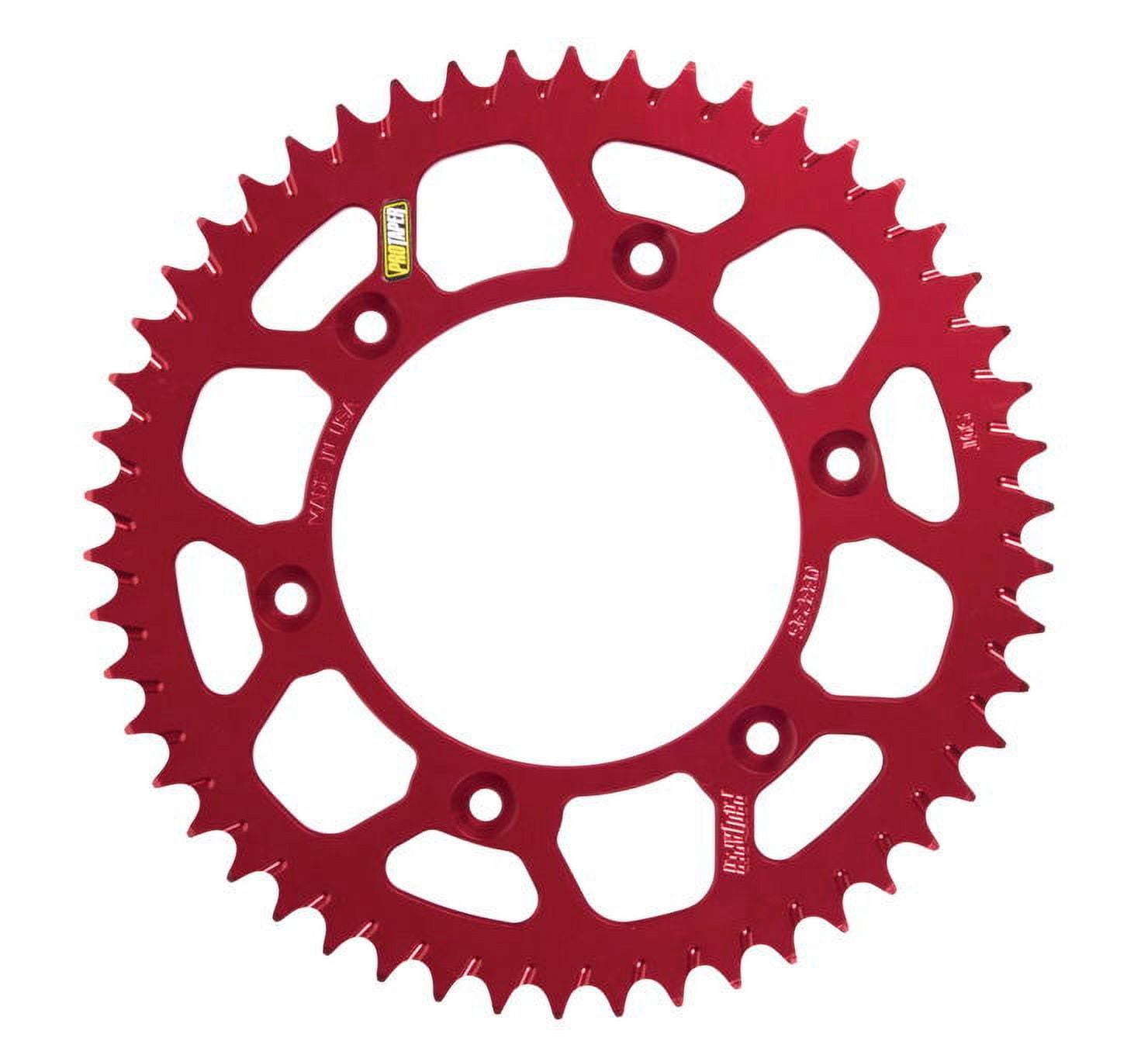 ProTaper Race Spec MX Aluminum Rear Sprocket Red 51 Tooth (033238 ...