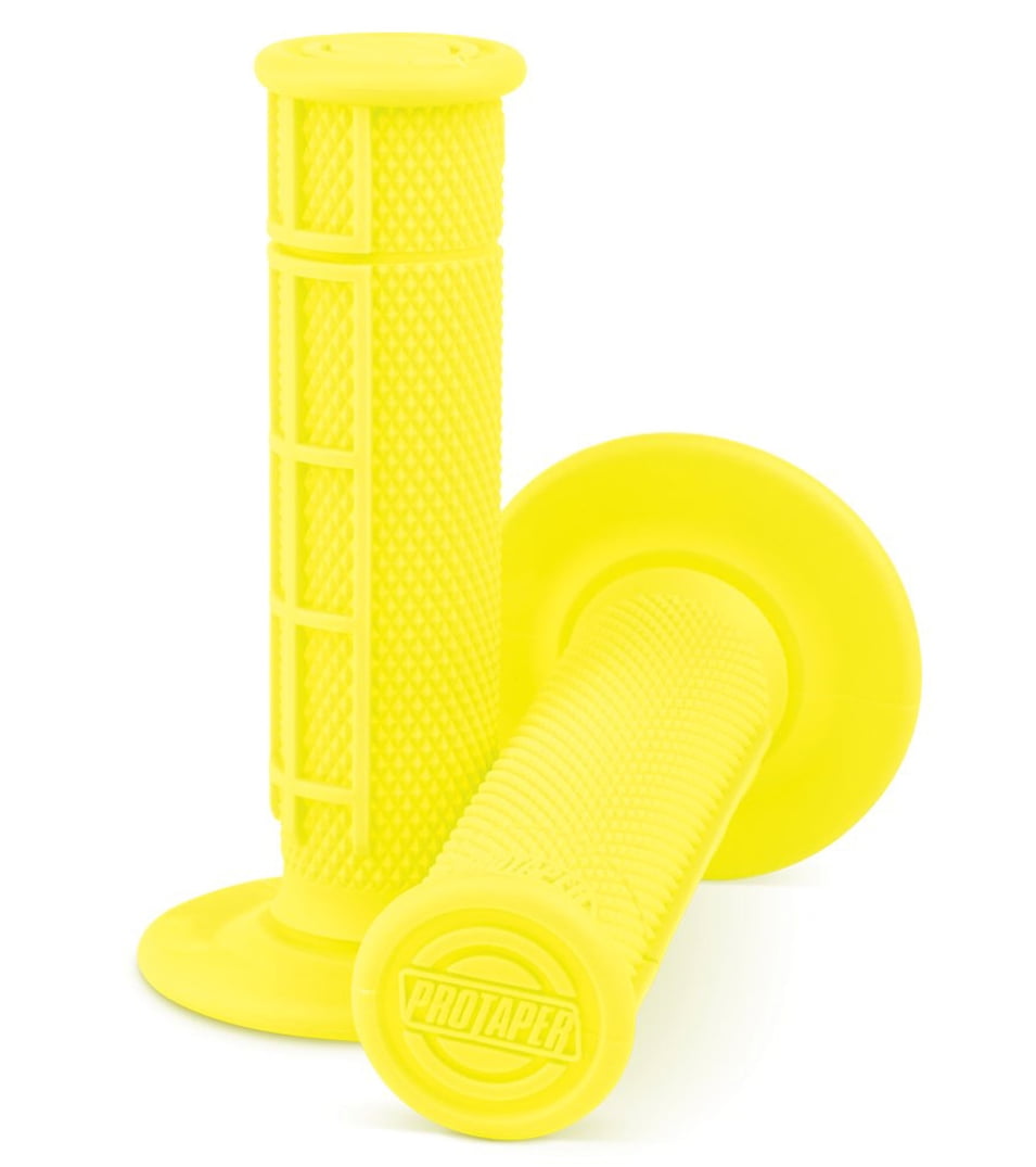ProTaper Single-Density Half Waffle Neon Yellow Grips (VLG-1686-NEON ...