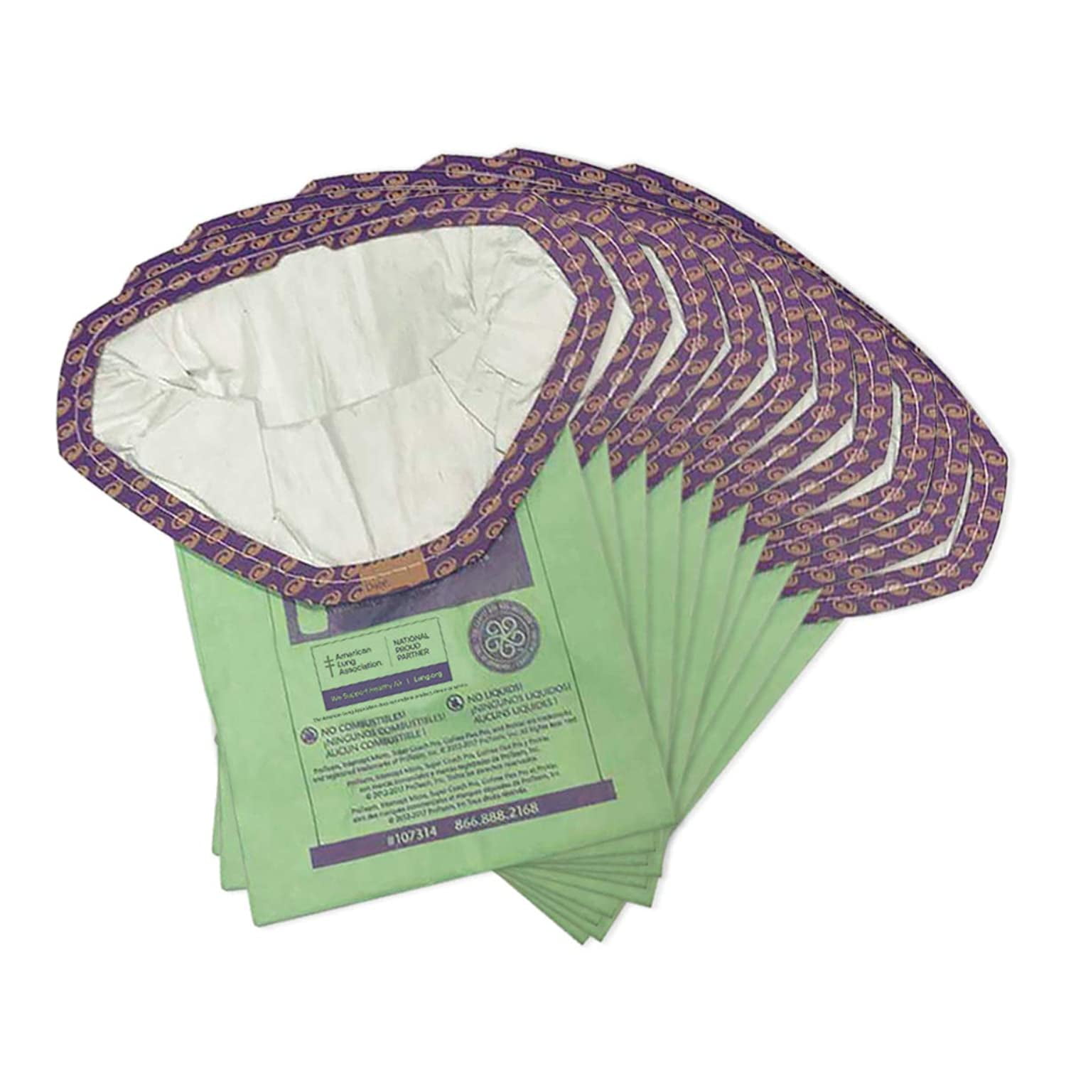 ProTeam 107314 Intercept Micro Filter Bags with Open Collar and 6-Quart ...