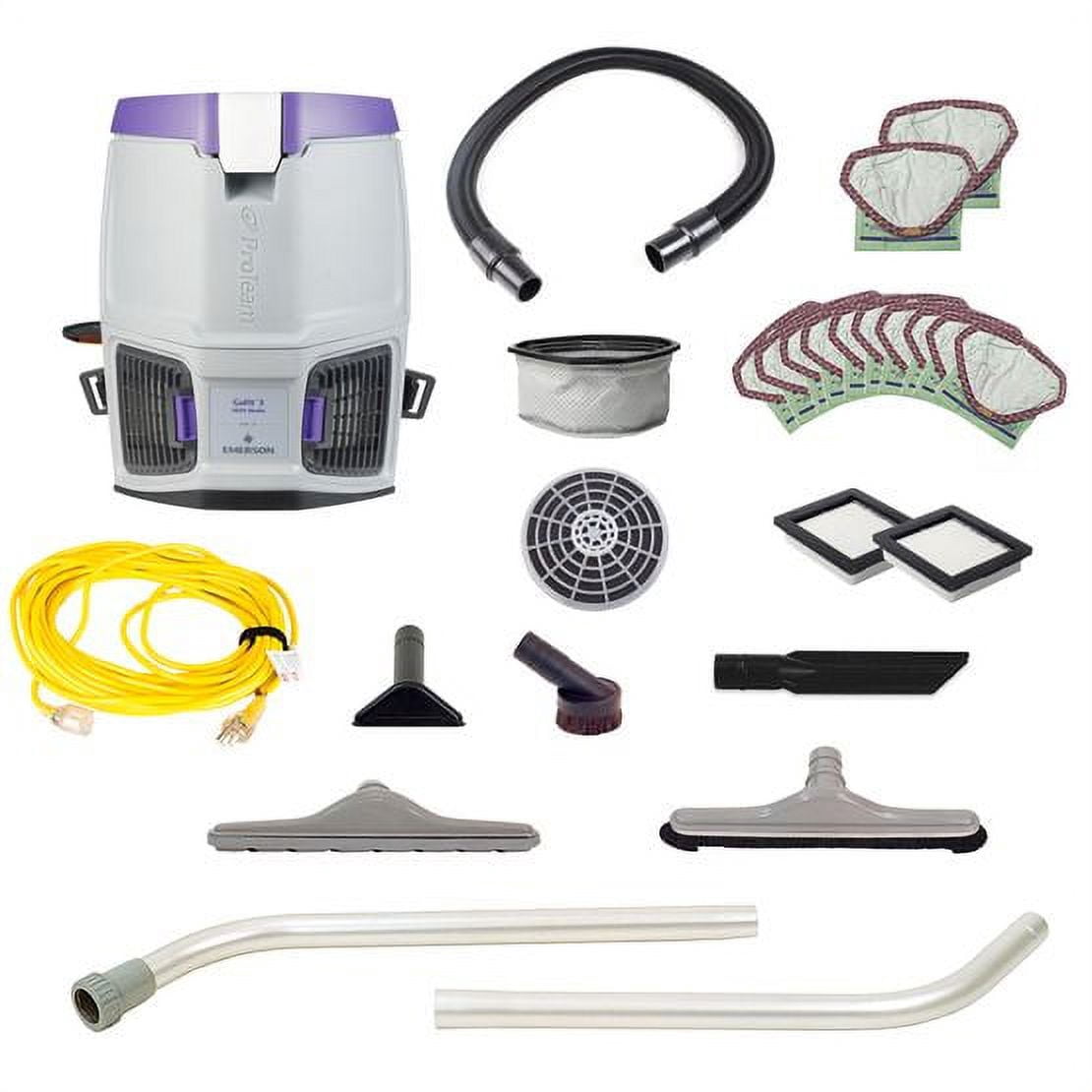 ProTeam GoFit 3 Commercial Backpack Vacuum Cleaner with Hose Attachment ...