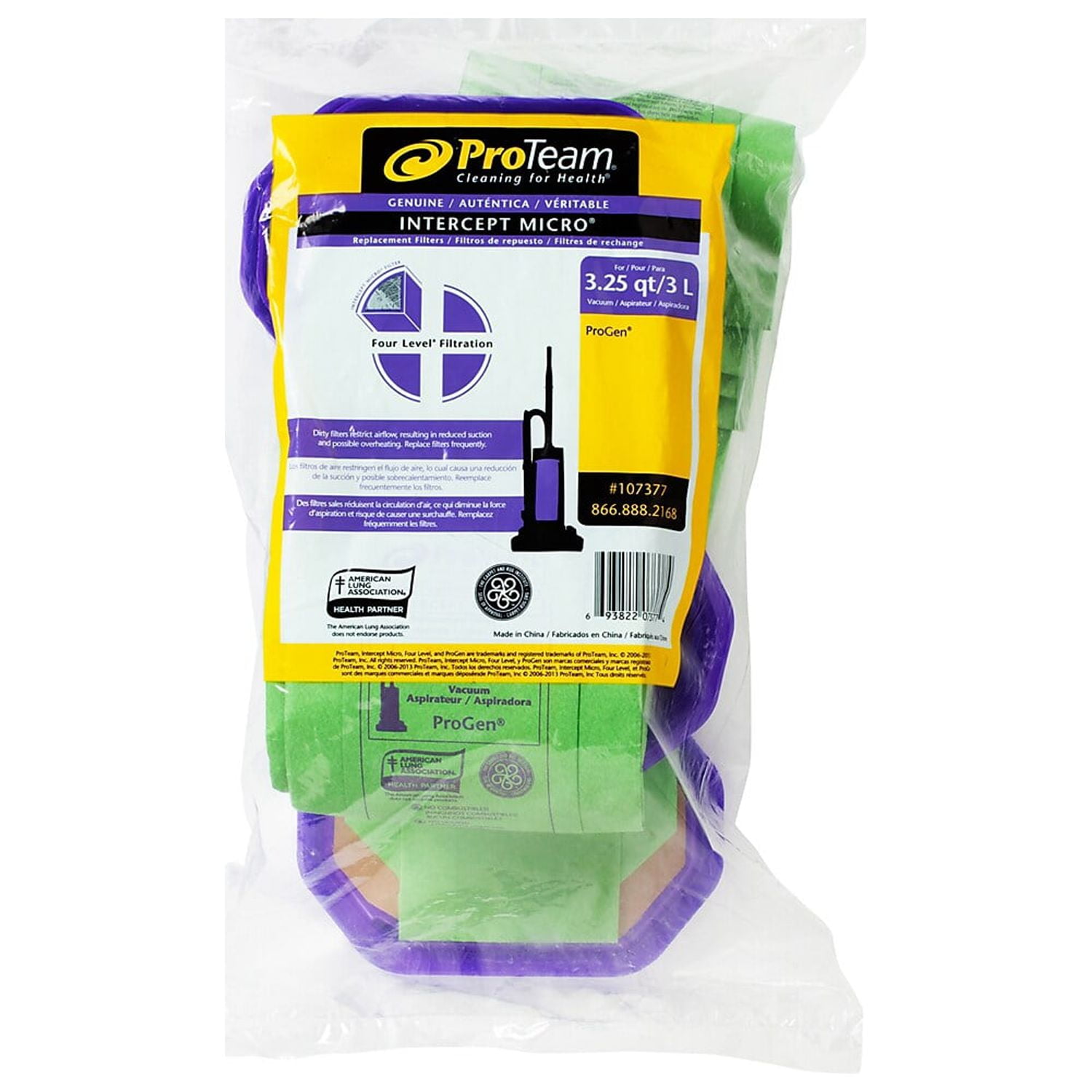 ProTeam Vacuum Filters Green 10/Pack (107314) 107377 - Walmart.com