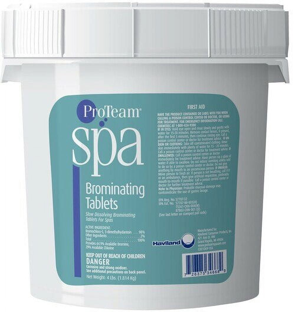 Haviland ProTeam Spa Brominating Tabs, 4 lb, Slow Dissolving Sanitizer ...