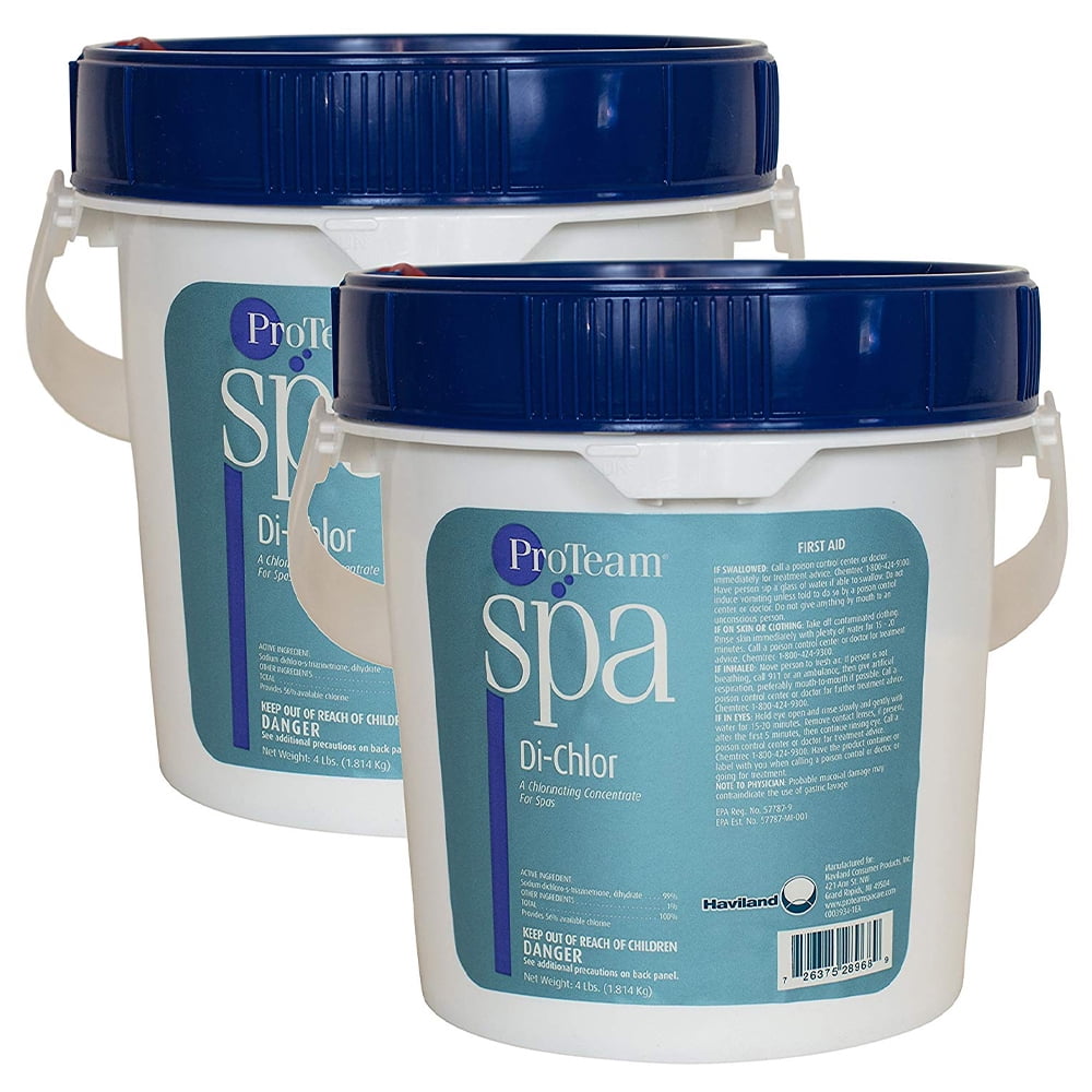 ProTeam Spa Di-Chlor 4lb 2pk Concentrated Chlorine Granules for Spas ...