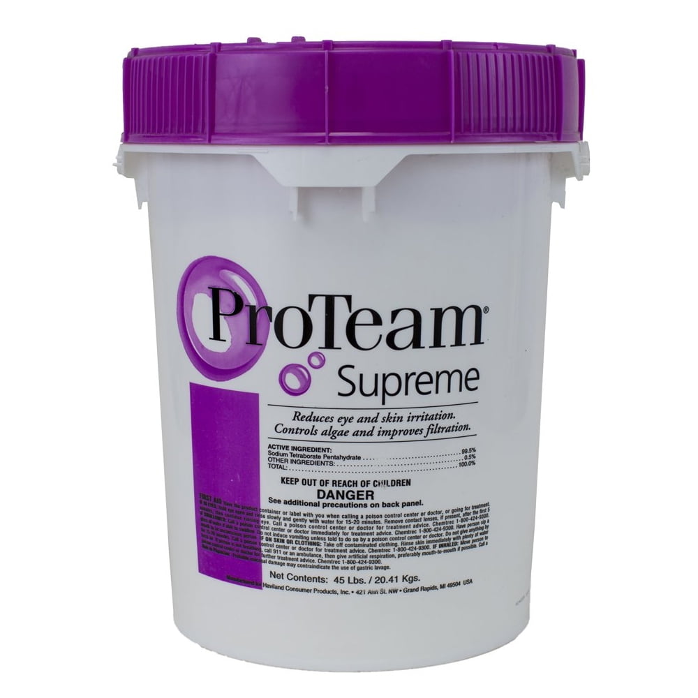 ProTeam Supreme 45 lb Bucket Water Enhancer & Softener for Swimming ...
