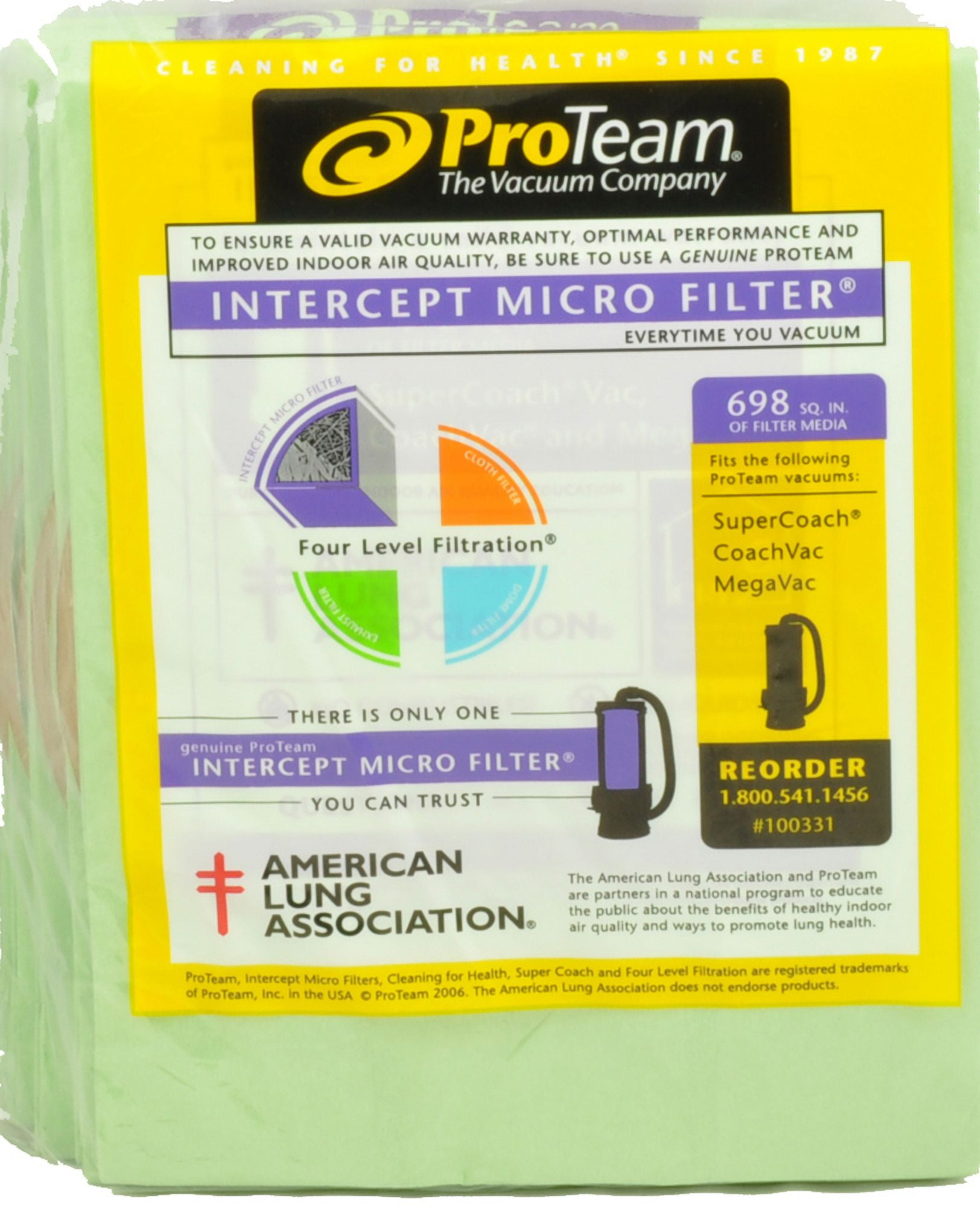 ProTeam Vac Backpack Vacuum Bags - Walmart.com