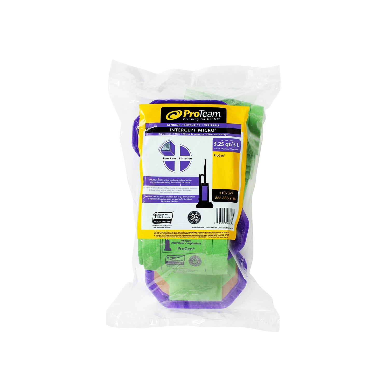 ProTeam Vacuum Filters Green 10/Pack (107314) 107377 - Walmart Business ...