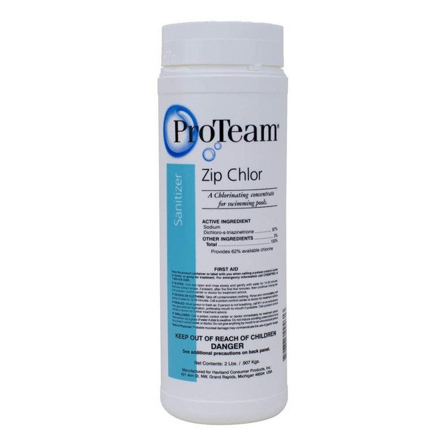 ProTeam Zip Chlor (2 lb) Sanitizer Chlorinating Concentrate for ...